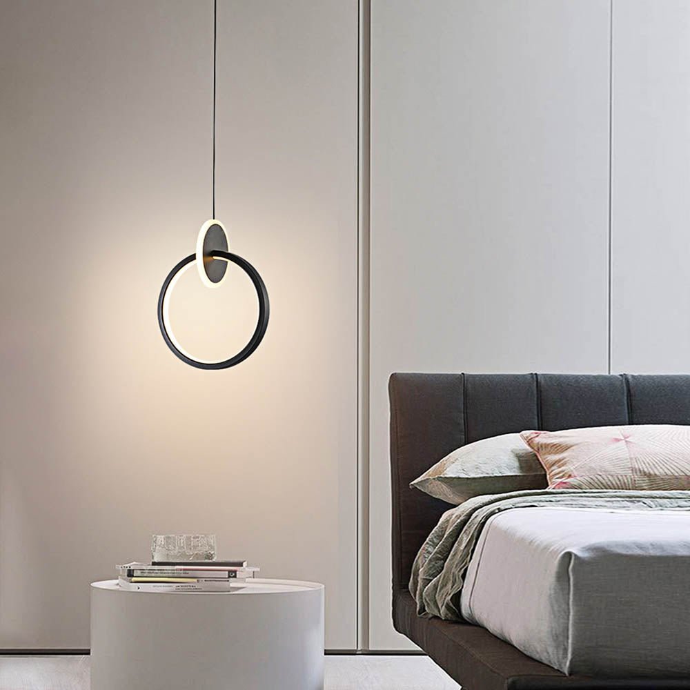 Contemporary Ring Round LED Pendant Light with 3 Color Temperature Opt ...